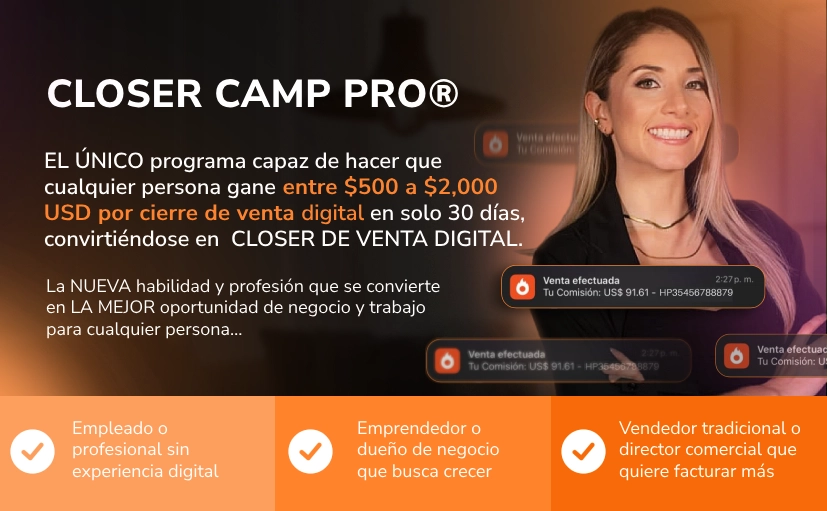 CloserCampPro®. Más ingresos incrementando la tasa de conversión en tus ...